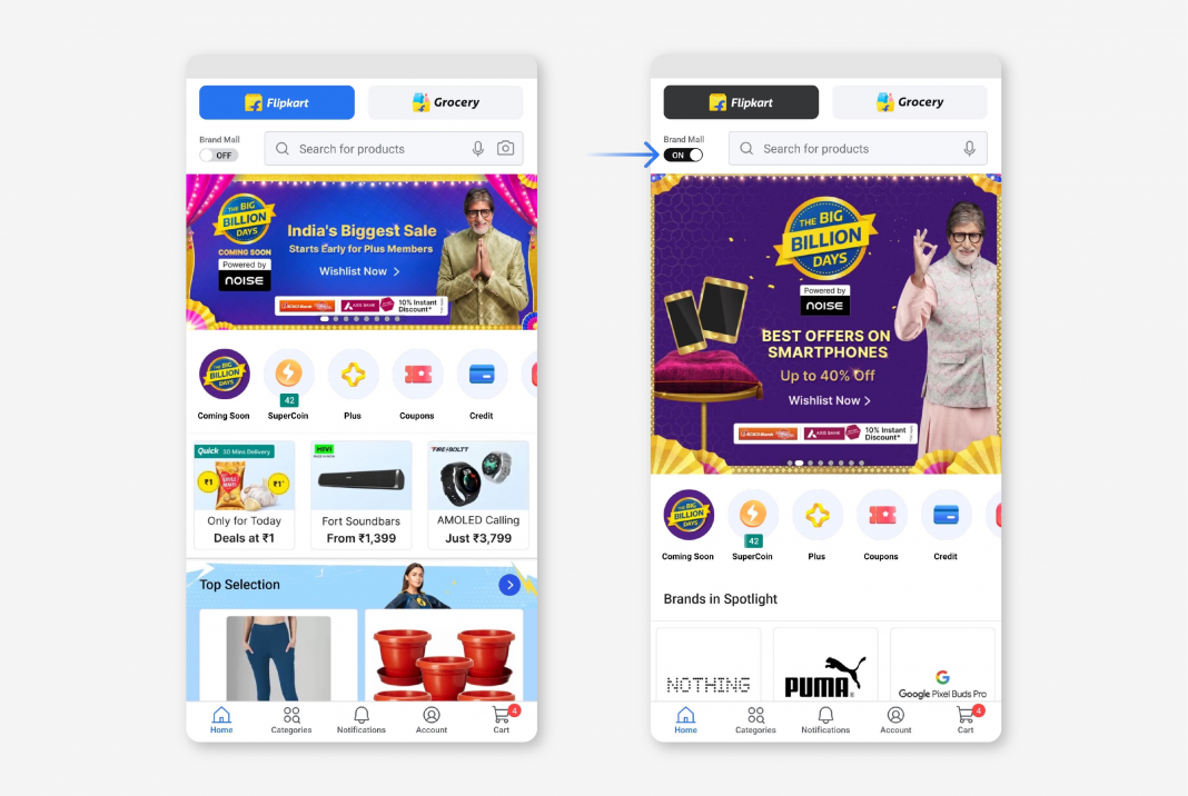 Case Study: How Flipkart's Redesign Addresses Seasoned and New Users